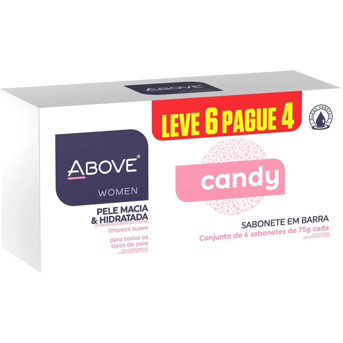 Kit above sabonete barra candy lev6 pag4 candy | Diva Cosméticos